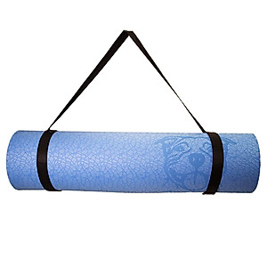 Koa Yoga Carry All Kit-Blue, Prewrapped for Christmas, Eco-Friendly, High Density Padding & Textured Mat with All Accessories. Donation to Charity with Purchase