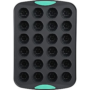 Trudeau Bakeware Cupcake Pan, 24-Count, Mint