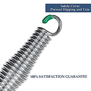 EXPERY 2 Pack Porch Swing Springs, Heavy Duty Hammock Hanging Chair Spring, Znic Plated Hanger Ceiling Mount Spring for Hanging Swing Bench, Hammock Chair, Punching Bag, Yoga Sling