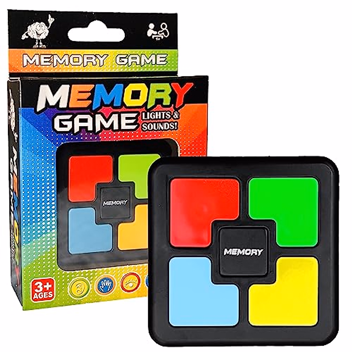 Light Up Memory Game Handheld Electronic Toys Color Memorizing Classic Board Games Quiz Game with Lights and Sounds