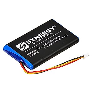Synergy Digital Remote Control Battery, Compatible with Logitech Harmony Ultimate One Remote Control, (Li-Ion, 3.7, 1100) Ultra Hi-Capacity, Compatible with Logitech 915-000198 Battery