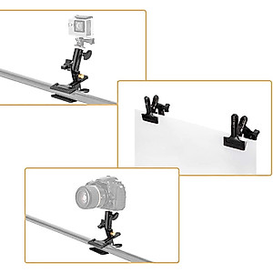 UTEBIT Photography Reflector Holder for Light Stand(2 Pack),Heavy Duty Metal Clamp Holder, Light Reflector with Stand, Photo Umbrella Clamps for Studio, Light Stand