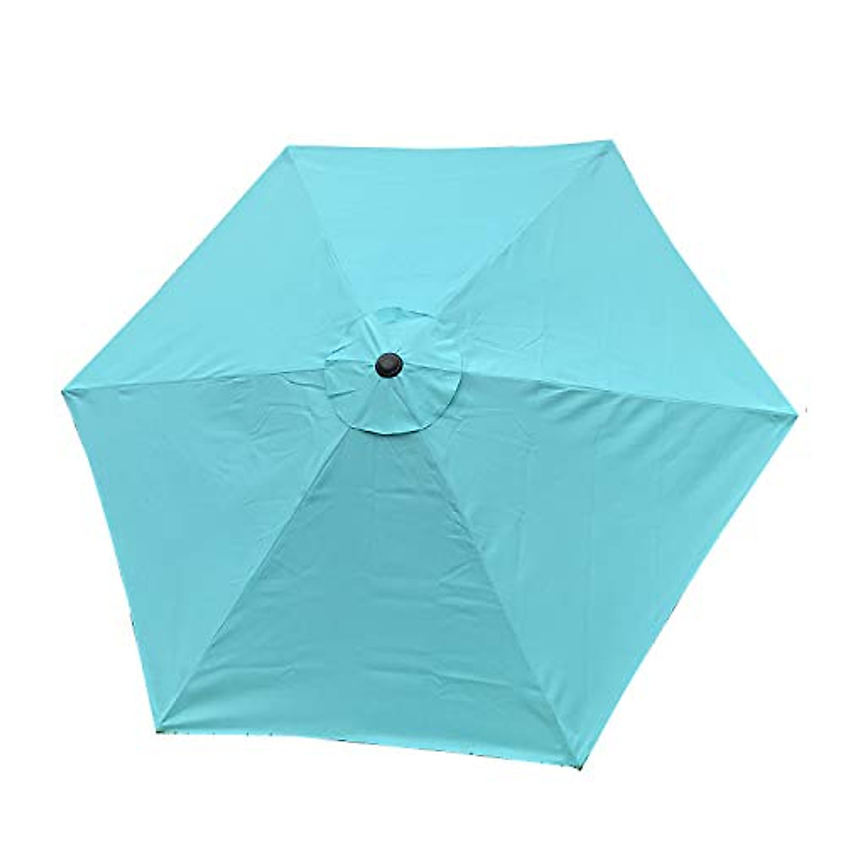 BELLRINO DECOR 10ft 6 ribs Replacement PEACOCK BLUE STRONG AND THICK Umbrella Canopy (Canopy Only) PEACOCK-106