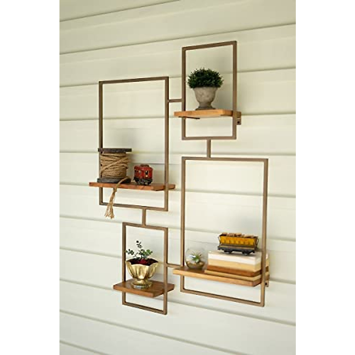 Kalalou NJH2069 Wall Unit with 4 Shelves, See Image