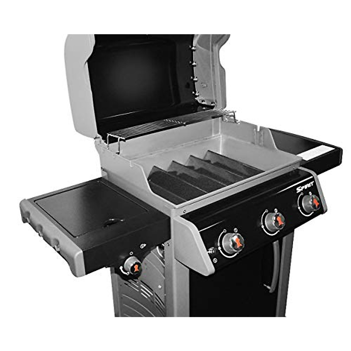 BBQ funland PH7636 15.3" Porcelain-Enameled Flavorizer Bars for Weber Spirit 300 Series S-310, E/S-320, E/S-330 Grill Parts with Front-Controls, 5-Pcs Flavor Bar Replacements (15.3” x 2.6” x 2.5”)