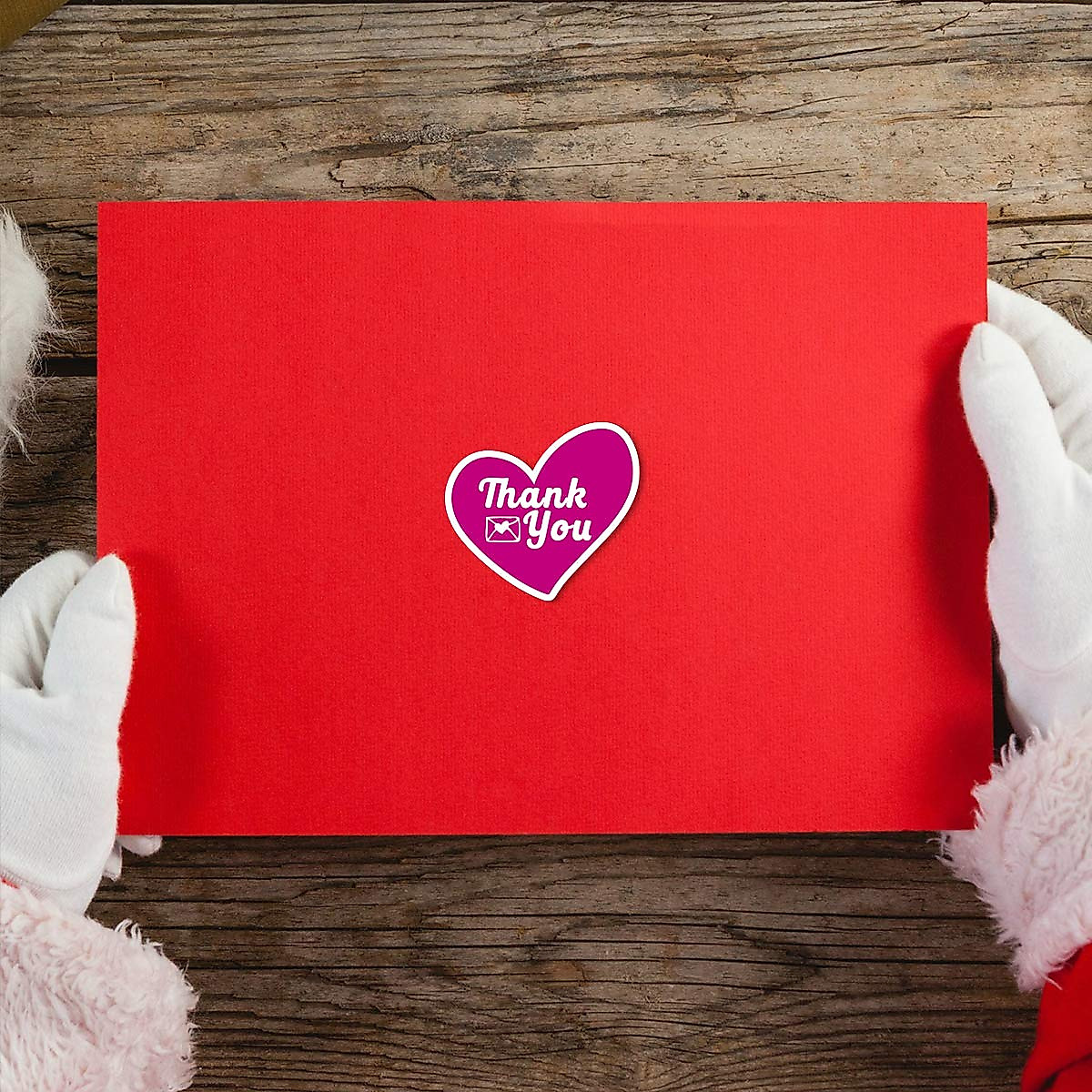 Muminglong 1.5 Inch Thank You Pink Love Mail Stickers, Small Shop Stickers, Small Business, Packaging Sticker, Thank You Sticker,500 PCS