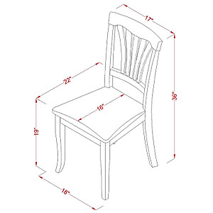East West Furniture DLAV5-SBR-C 5 Piece Dinette Set for 4 Includes a Round Dining Table with Dropleaf and 4 Linen Fabric Dining Room Chairs, 42x42 Inch, Saddle Brown