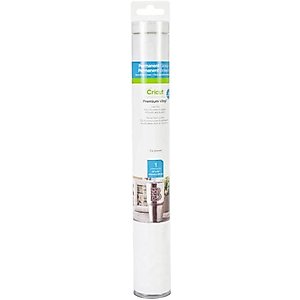 Cricut Premium Permanent Vinyl (12" x 48"), Strong Adhesive Lasts for 3 Years, UV & Water-Resistant, Perfect for Indoor-Outdoor DIY Projects, Compatible with Cricut Machines, Transparent