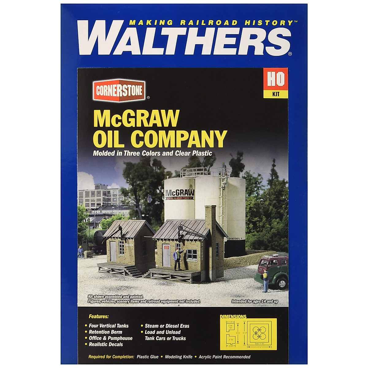 Walthers Cornerstone Series Kit HO Scale McGraw Oil Company