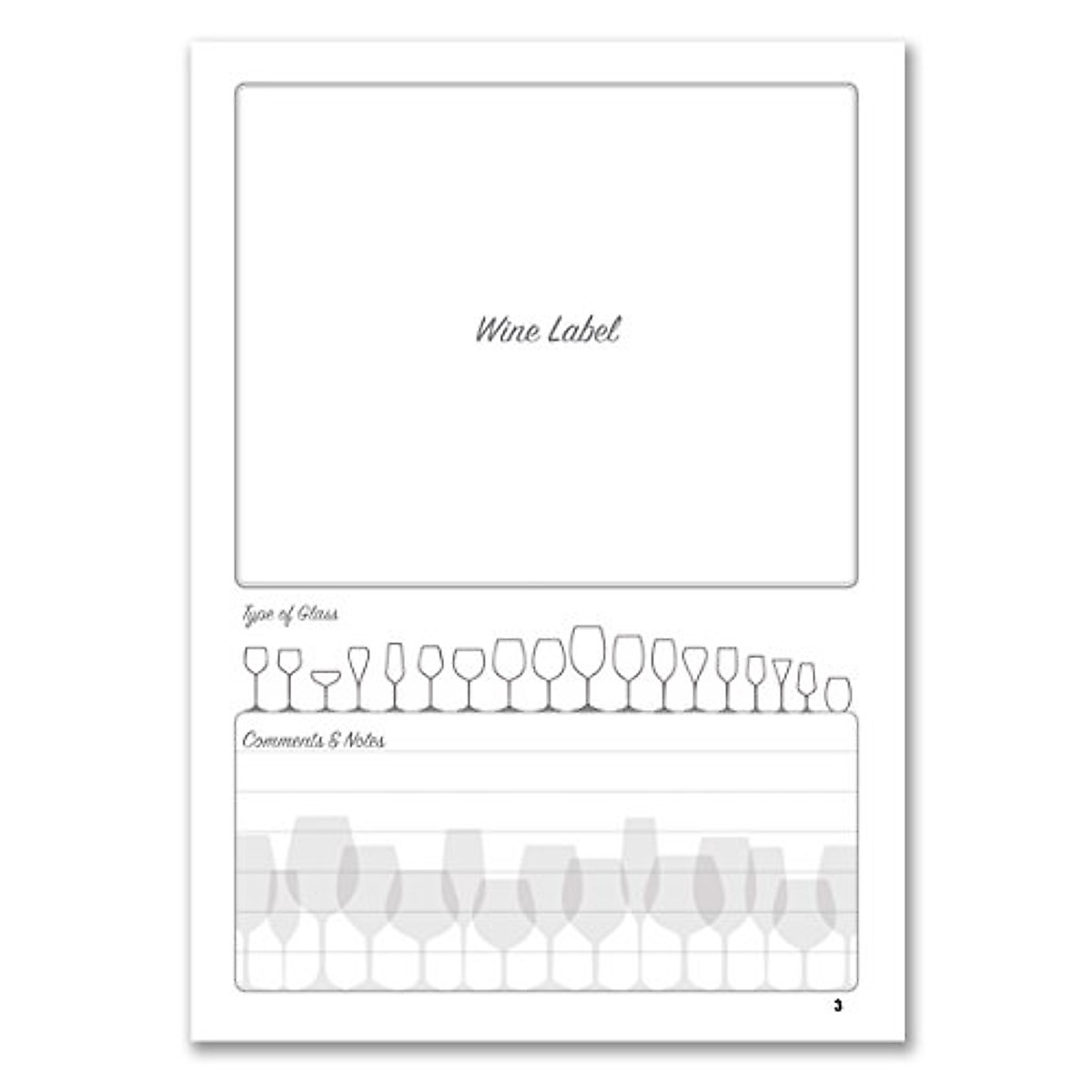 BookFactory Wine Journal/Wine Log Book/Wine Collector's Diary/Wine Tasting Notebook - Wire-O with Full Color Cover - 120 Pages (5” x 7”) (JOU-120-57CW-A(WineJournal))