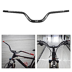 BESSTUUP 2 Piece Mountain Bike Handlebar Down Hill Extra Long Riser Bar 720 / 780mm Parts