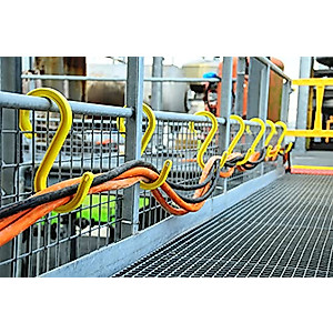 Glove Guard Cable Safe Hook, Yellow, 6 Inch Hook