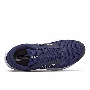 New Balance Men's 520 V7 Running Shoe, Navy/White, 8