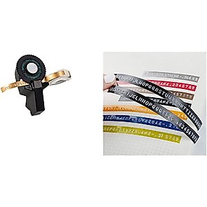 Manual Embossing Label Maker,Embossing Typewriter，Lettering Machine,Refill with Free 2 Tapes