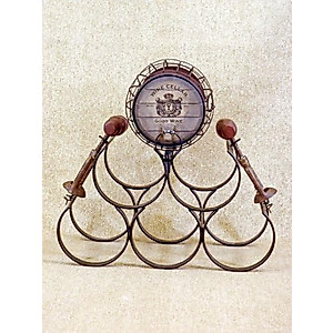 Classic Home 5 Bottle Tabletop Wine Rack