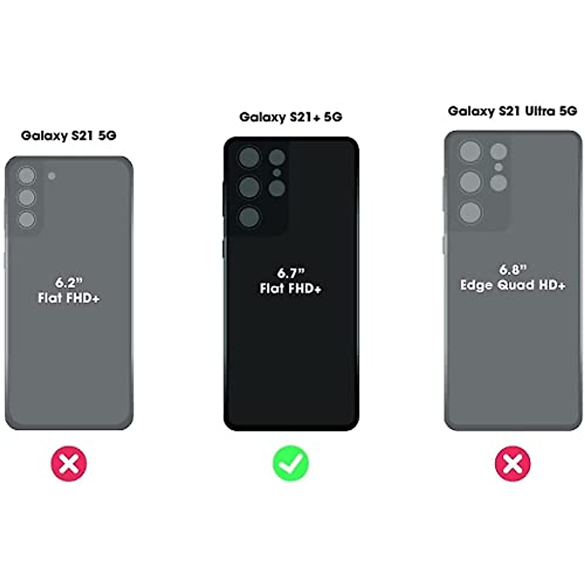 OtterBox Commuter Series Case for Samsung Galaxy S21 Plus 5G (ONLY),Synthetic Rubber, Lasting Antimicrobial Technology,Non-Retail Packaging - Bespoke Way