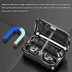 TBIIEXFL Headset Touch Function with Charging Box Stereo Headphones in-Ear Built-in Microphone Headphones Sports Subwoofer