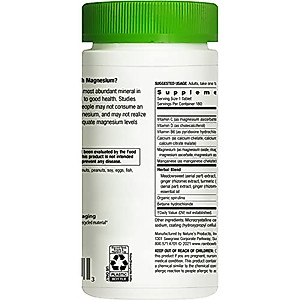 Rainbow Light Magnesium Calcium + Food Based Tablets 180 tablets