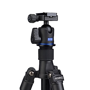 Benro FVY28AIH1 Velocity AL Series 2 Tripod Kit, 4 Section, Twist Lock, IH1 Head (Black)