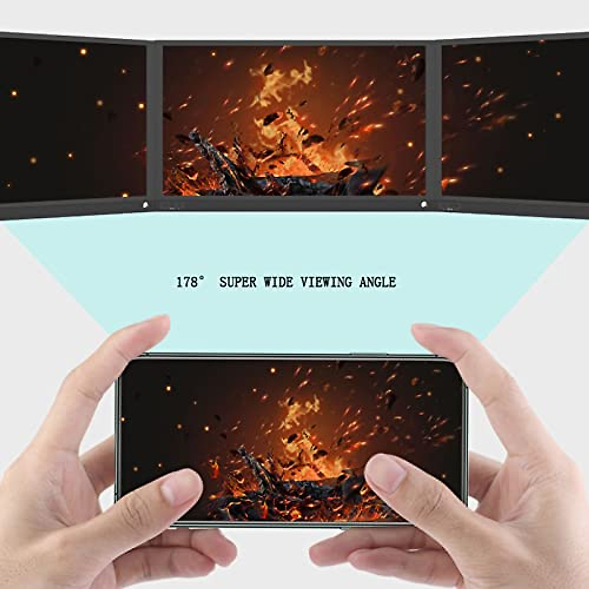 Notebook Portable 15.6 Inch, External Screen Computer with Speaker, 1080P FHD Laptop Monitor