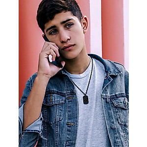 Richsteel Star of David Dog Tag Pendant for Women Mens Jewish Jewelry Chain Israel Flag Gifts Necklace