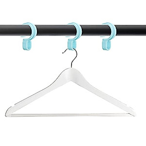 Scicalife 25pcs Windproof Hooks Clothing Hanger Buckle Hooks Clothes Rod Round Hooks