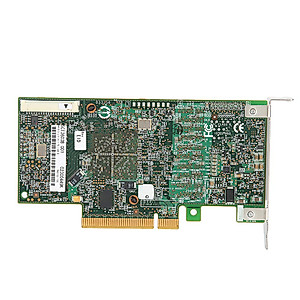 ASHATA SAS Controller Card, 8-Port SATA+SAS Ports Expansion Card, 9267-8i 2208 6Gb/s 512MB PCI-E 2.0 8Port SATA/SAS RAID0/1/10 Controller Card Low Baffle