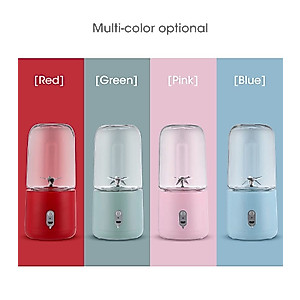 SRLIWHITE Portable Blender USB Blender Two Piece Electric Juicer Smoothie Blender Mini Personal Lemon Juicer (Color : Pink)