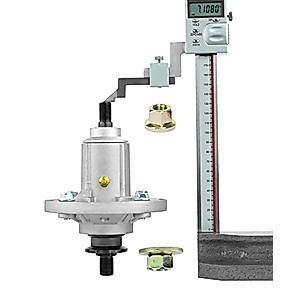 New Blade Spindle Assembly Compatible with 42" 48" Mower Deck Replaces John Deere GY20454 GY21098 GY20962 GY20867 Oregon 82-359, Stens 285-851 Includes Grease Zerk, Mounting Holes are Threaded