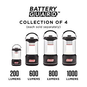 Coleman 200L LED Lantern with Enhanced Battery Protection, Water-Resistant, Batteries Last up to 25% Longer Than Other Lanterns