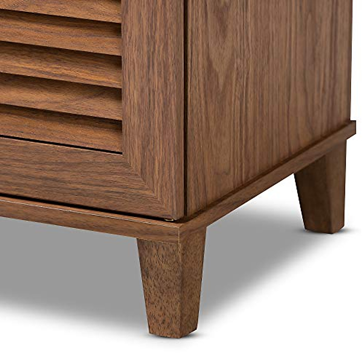 Baxton Studio Shoe Cabinets, One Size, Walnut