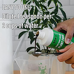 Ben's Home & Garden Everything Indoor Plant Food with Kelp | Liquid Concentrate Indoor Plant Fertilizer 3-3-3 All Purpose Plant Food for House Plants (8 Ounce)
