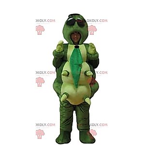 REDBROKOLY Mascot large green orange yellow and giant blue caterpillar
