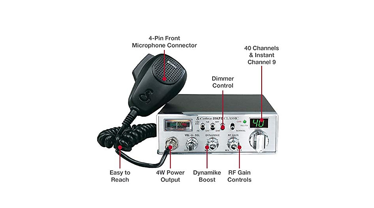 Cobra 25LTD CB Radio - Emergency & Travel Communications