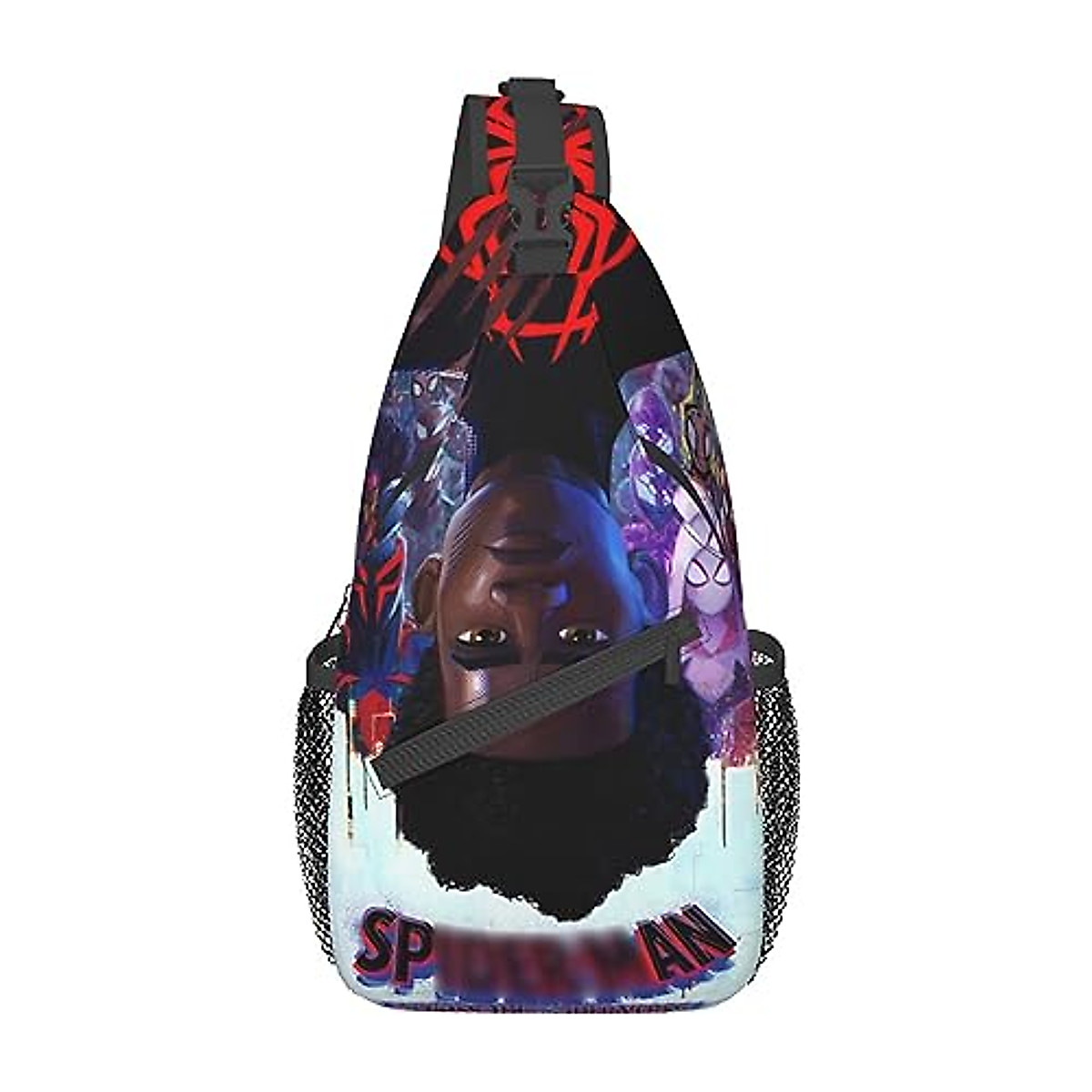 Ziusuol Super Hero Sling Bag Cartoon Crossbody Backpack Hero Travel Hiking Chest Bag Daypack Shoulder Bag for Men Women (A)