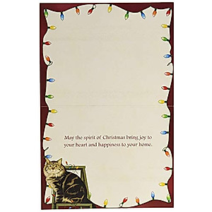 LANG Stringing Lights Boxed Christmas Cards, 18 Cards & 19 Envelopes, Full-Color Artwork Inside and Out, Fully Designed Envelopes, Linen-Embossed Paper Stock (1004833)