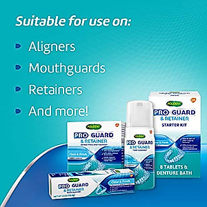 Polident ProGuard & Retainer Cleaning Tablets, Mouth Guard Cleaner and Retainer Cleaner Tablets - 40 Count (Pack of 3)