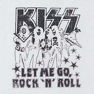 KISS Newborn Baby Boys Coverall, Bodysuit, French Terry Shorts and Bib 4 Piece Rock Outfit Set Red/White/Black 6-9 Months