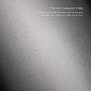 NINESTARS DZT-42-9 Automatic Touchless Infrared Motion Sensor Trash Can, 11 Gal 42L, Stainless Steel Base (Oval, Silver/Black Lid)