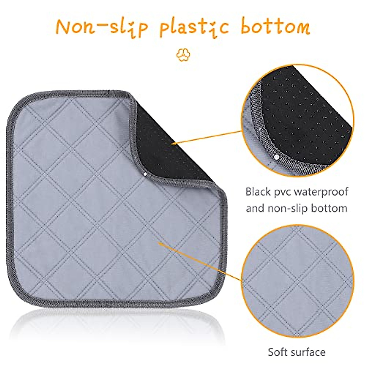 ShiningLove 4 Pieces Guinea Pig Cage Liner Guinea Pig Pee Pads Washable Super Absorbent Pet Mat for Small Animals Rabbit Chinchilla Hamster 12 X 12 inch