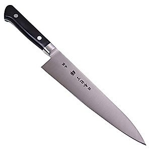 JCK ORIGINAL Kagayaki CarboNext Japanese Chef’s Knife, KC-7ES Professional Gyuto Knife, High Carbon Tool Steel Pro Kitchen Knife with Ergonomic Pakka Wood Handle, 10.6 inch