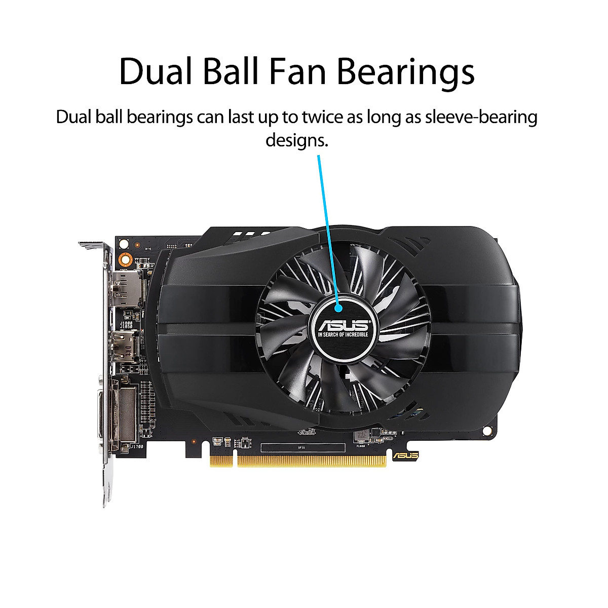 ASUS Phoenix AMD Radeon RX 550 Graphics Card (PCIe 3.0, 2GB GDDR5 Memory, HDMI, DisplayPort, DVI-D, FreeSync, IP5X Dust Resistant, Dual Ball Fan Bearings, Auto-Extreme, Compact Design)