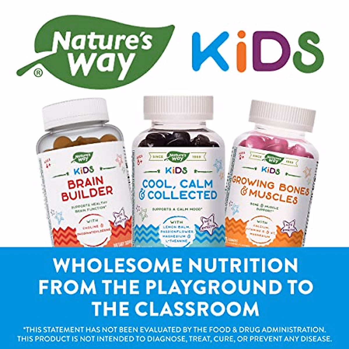 Nature's Way Kids Cool, Calm & Collected, Ages 8+, Grape Flavored, 40 Vegetarian Gummies