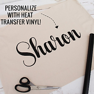 Personalized Laundry Bag Duffle Bag Jumbo Spacious 25”X35” Drawstring 100% Sturdy Cotton Canvas with Strap for College Students Dorm Room Clothes Hamper Storage Washer | Personalized w/Pressed Vinyl