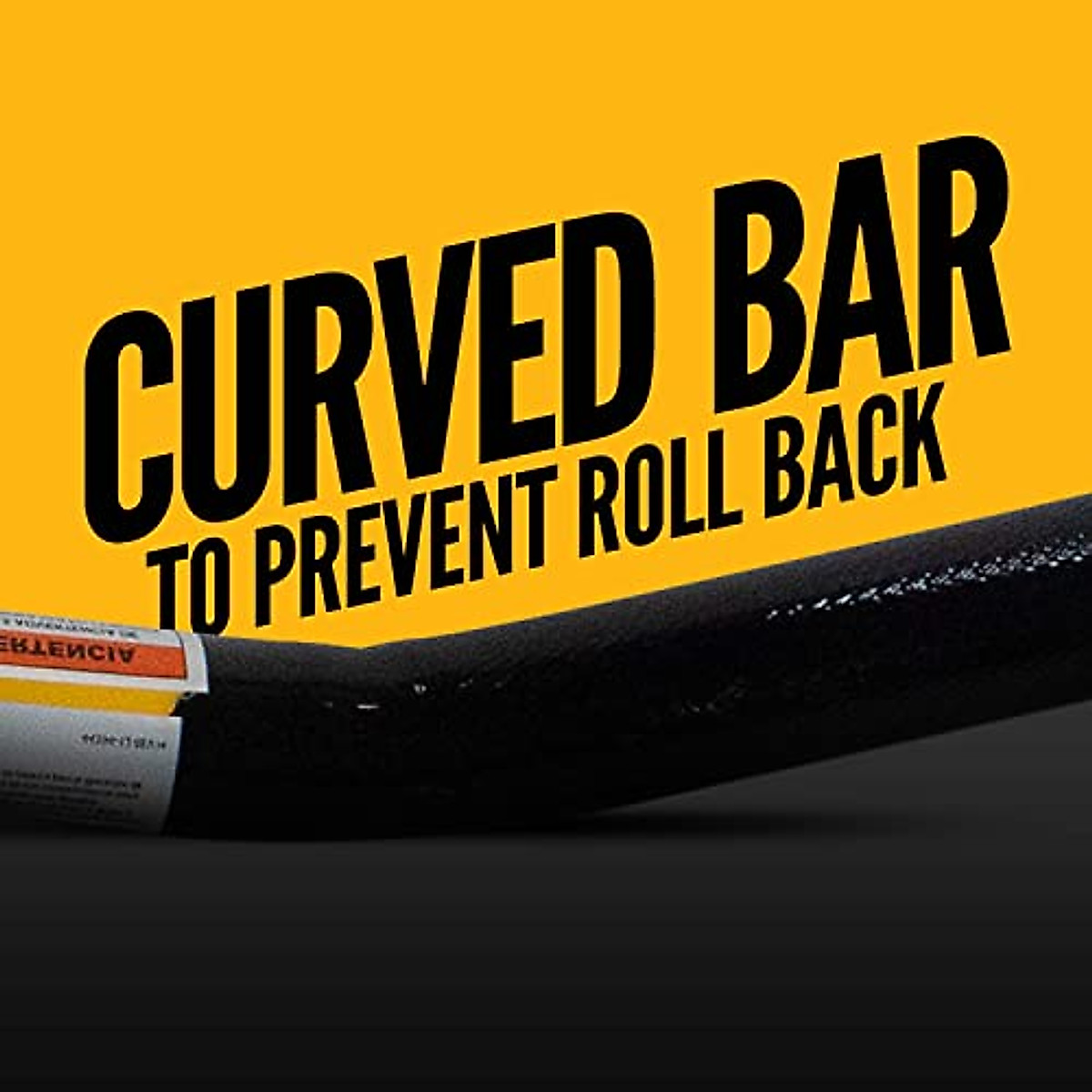 US Cargo Control Ergo 360 Combination Winch Bar, High-Strength Cargo Winch Bar with Angular Tip for Winches and Lever Binders, Ergonomic Design with No-Slip Grip, Yellow, 34 Inches