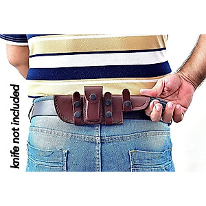 Poshland TR-1168 Custom Handmade Damascus Steel 10 Inches Tracker Knife Leather Sheath