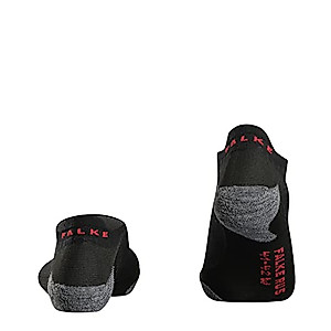 FALKE Womens RU5 Invisible Socks Anti Blister, Breathable Moisture Wicking, Ultralight Cushion, Non-Slip, Cooling, Black (Black-Mix 3010), US 6.5-7.5 (EU 37-38 Ι UK 4-5), 1 Pair