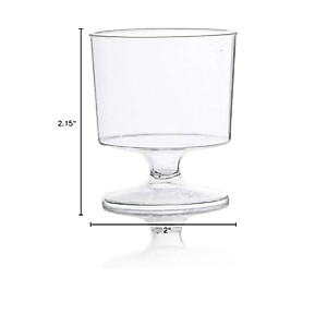 Elegant Clear Round Mousse Plastic Cups (Pack Of 10) - 2 oz. | Perfect For Celebrations, Gatherings, Parties & Home Dinners