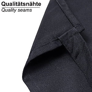 EXPRESS-STICKEREI BAKING BREAD Embroidered Bib Apron with Slogan for hobbybakers adjustable baking Apron with Pocket for men women Kitchen Gift for Mother, Daughter, Grandma, Grandfather, Father