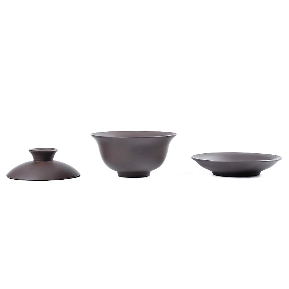 Chinese Yi Xing Purple Clay Gaiwan Tea Cup
